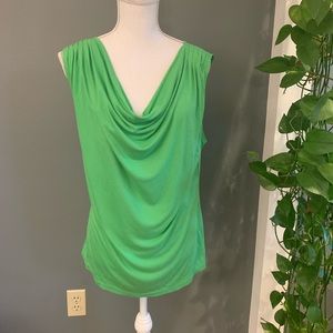 Talbots | Tops | Talbots Green Drape Tanksize Medium | Poshmark
